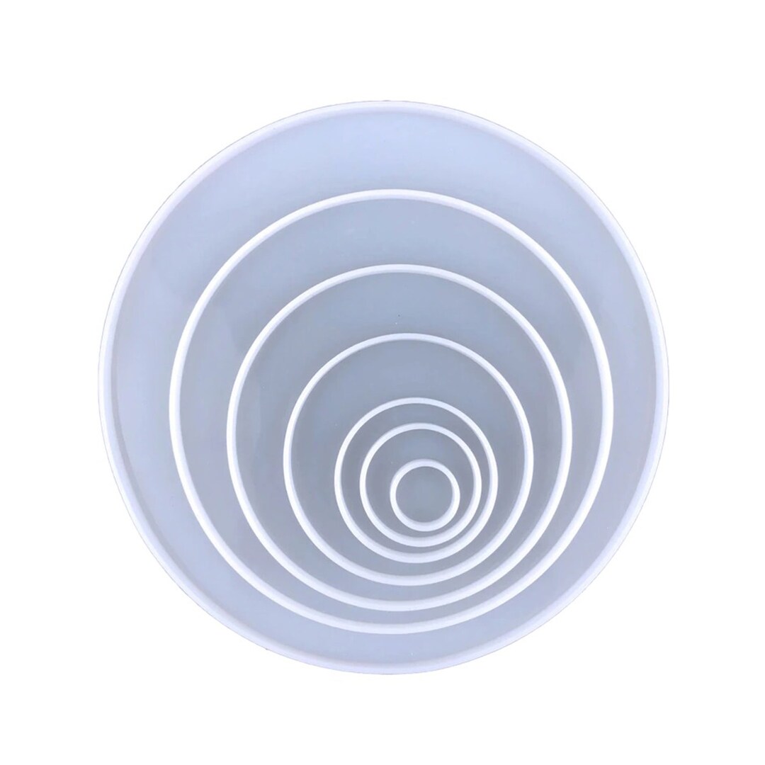 Circles Wallhanging Silicone Mould, Circle Rings Set Silicone Molds ...