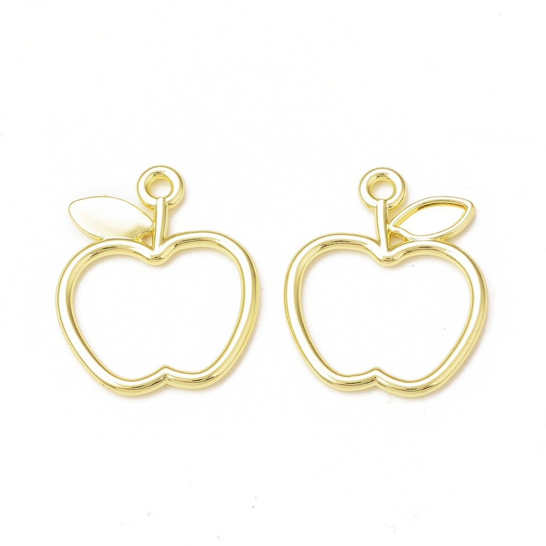 Apple Open Back Bezel Jewellery Pendant, Apple Open Back Bezels for UV ...