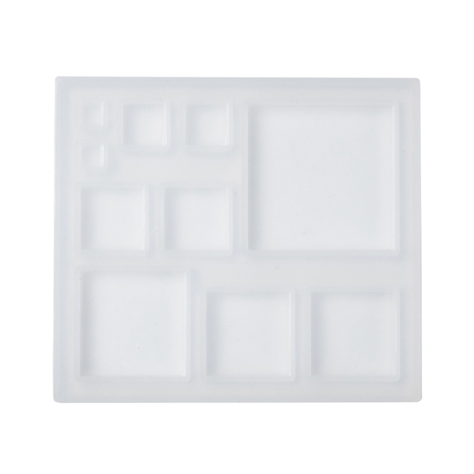 Square Silicone Mould, 10 Square Jewellery Earring Epoxy Resin Pendant ...