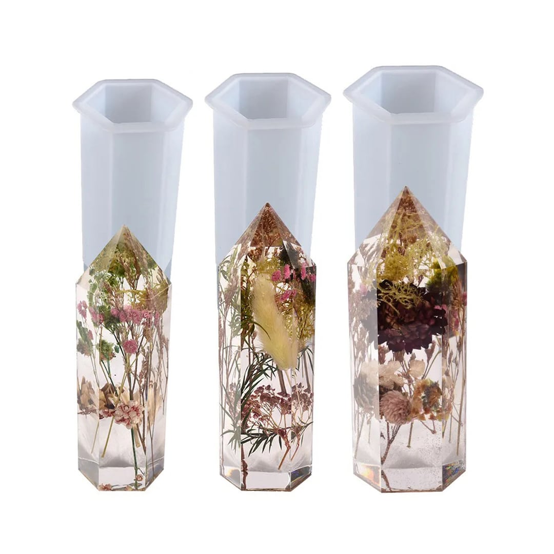 Large Crystal Point Resin Silicone Mould, Crystal Tower Epoxy Resin ...