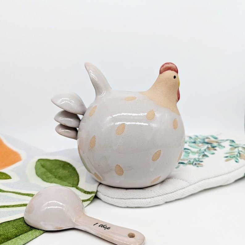 Chicken Measuring Spoons 5 Piece Set | Baking Gifts - Etsy