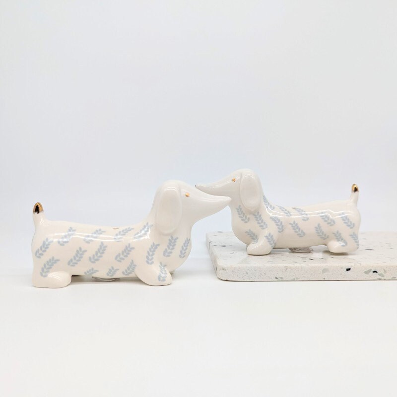 Ceramic Dachshund Dog Salt and Pepper Shaker Set | Dog Gifts | Animal ...