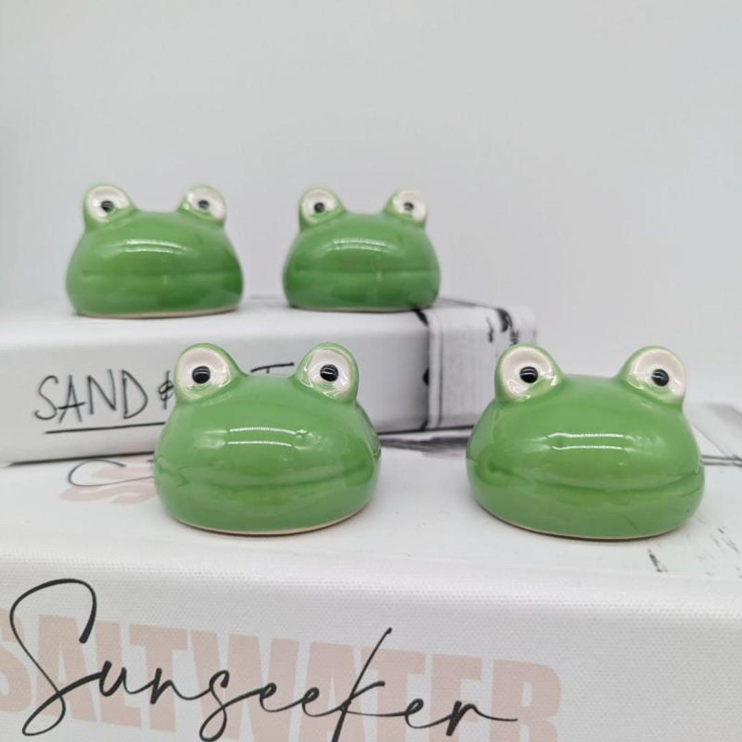Floating Green Frog Figurines - Set of 4 | Frog Gifts | Floating Animal ...