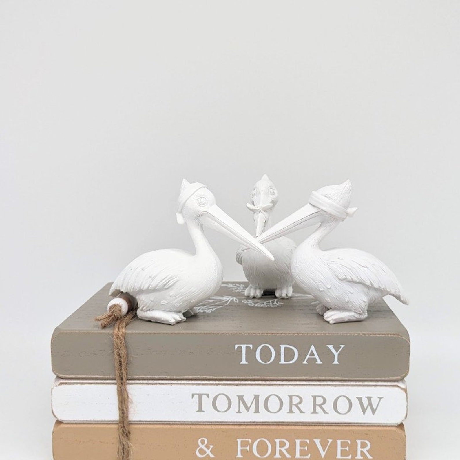 No Evil See Hear Speak White Pelican Figurine - Set of 3 | Bird Gifts ...