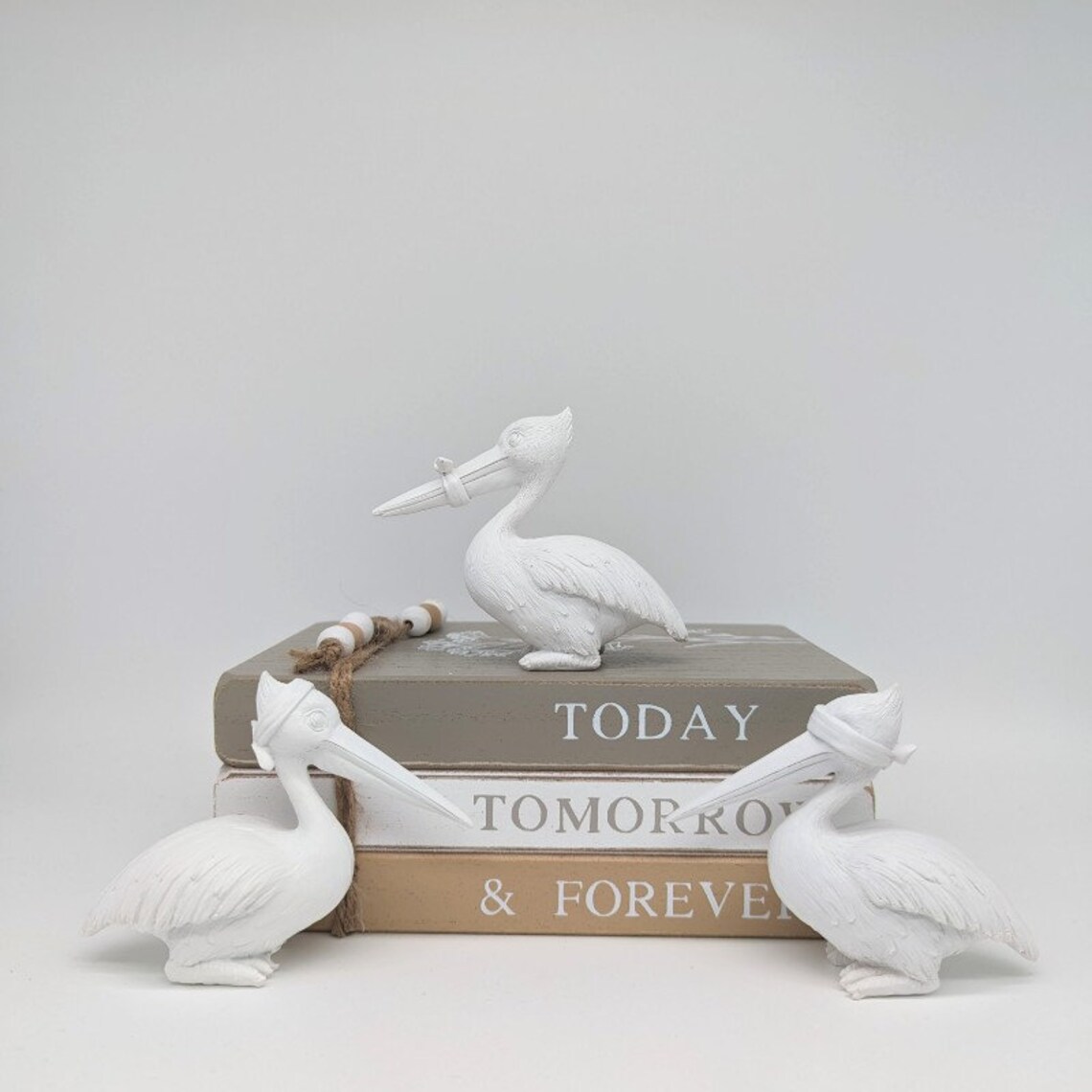 No Evil See Hear Speak White Pelican Figurine - Set of 3 | Bird Gifts ...