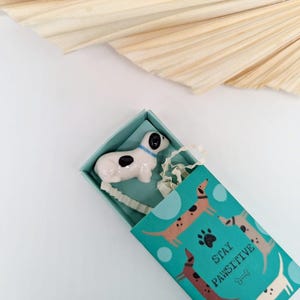 Ceramic Dog Matchbox Keepsake Ornament | Tiny Pocket Figurine Token ...