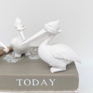 No Evil See Hear Speak White Pelican Figurine - Set of 3 | Bird Gifts ...