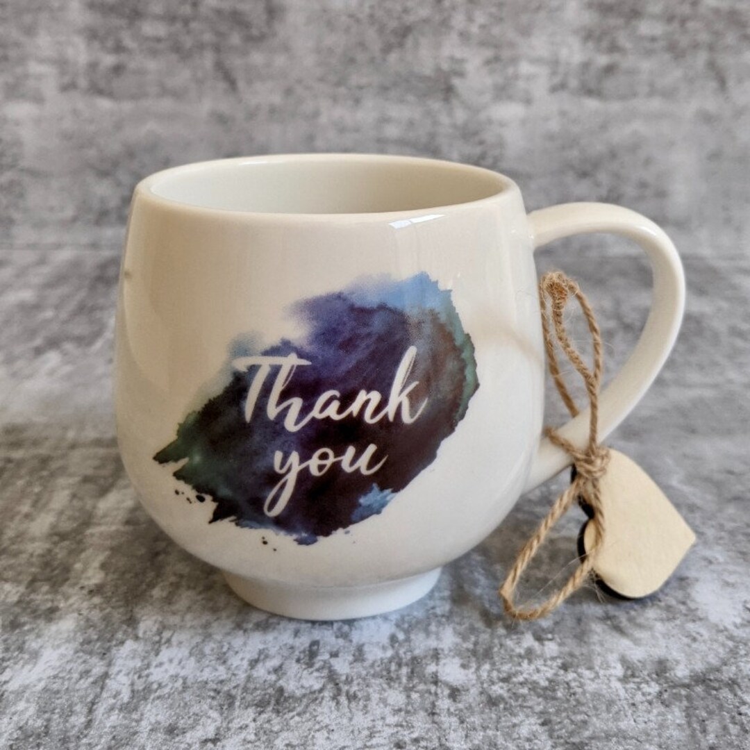 Thank You Quote Ceramic Coffee Mug, 9cm | Tea Coffee Gifts - Etsy