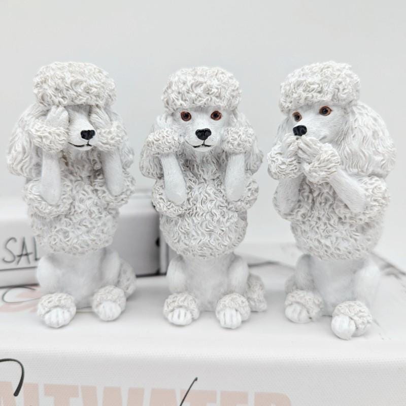 Vintage Figurines Poodle - Etsy