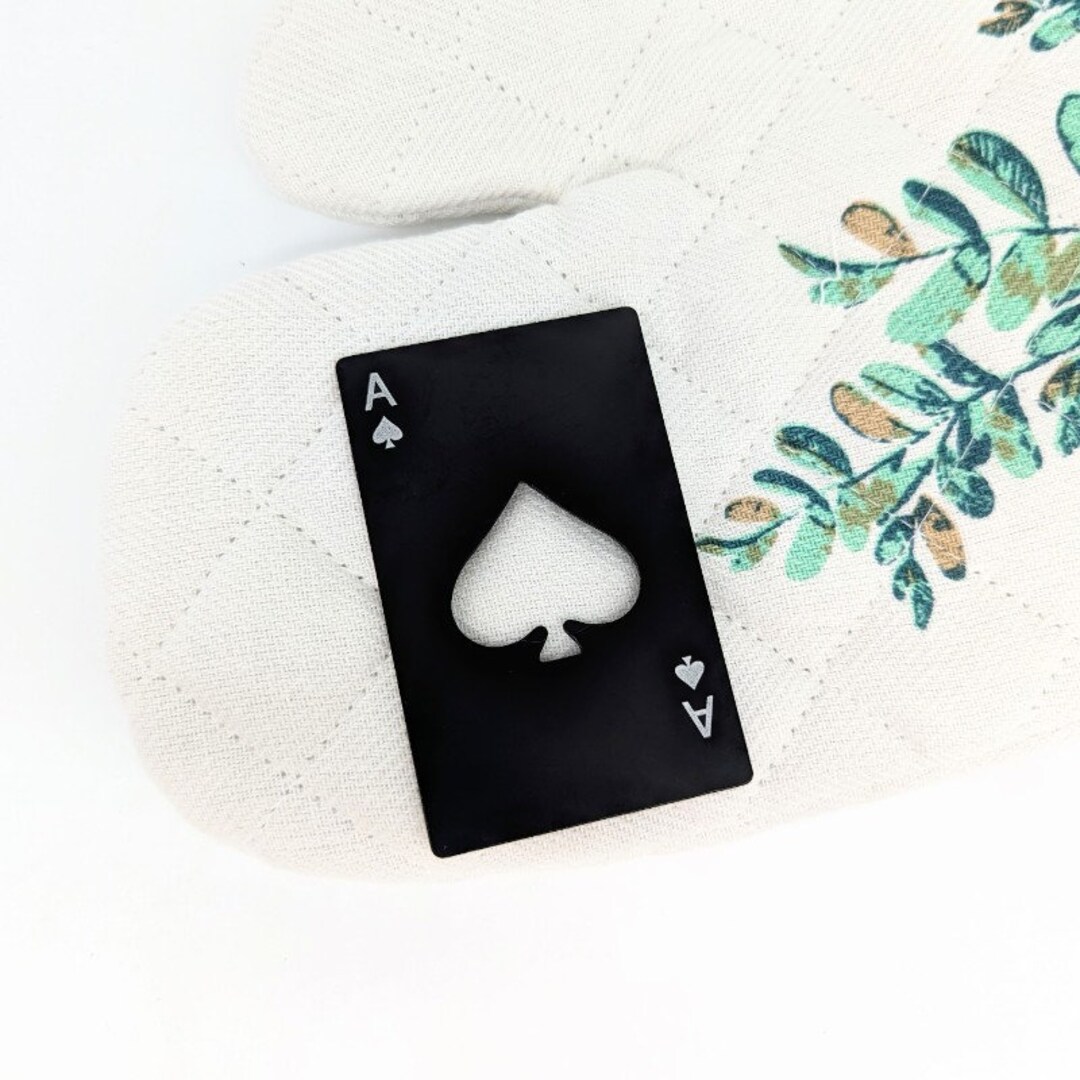 Black Metal Ace of Spade Beer Bottle Opener | Beer Gifts for Men ...