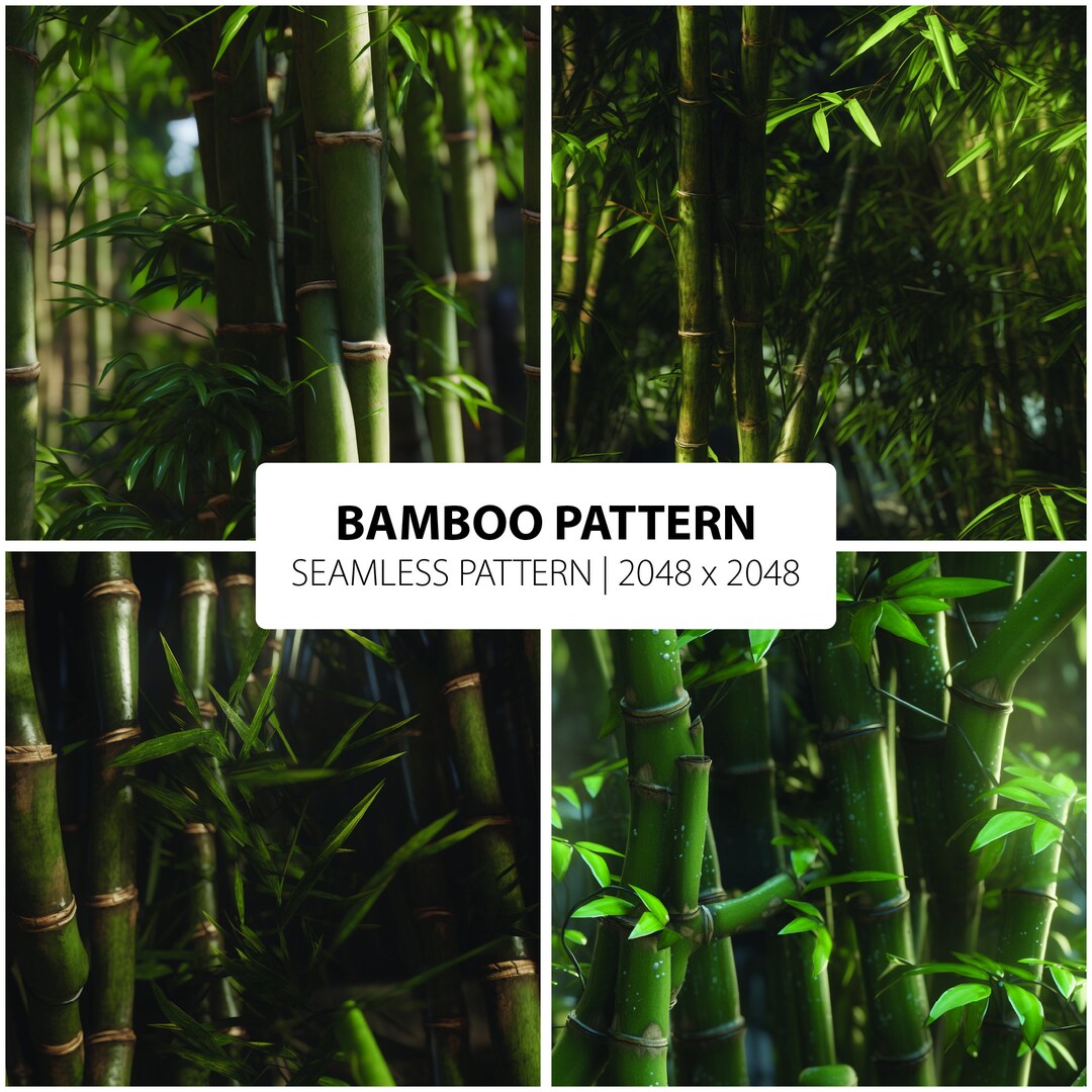 Realistic Bamboo Pattern - Serene Asian Flora - Seamless Pattern ...