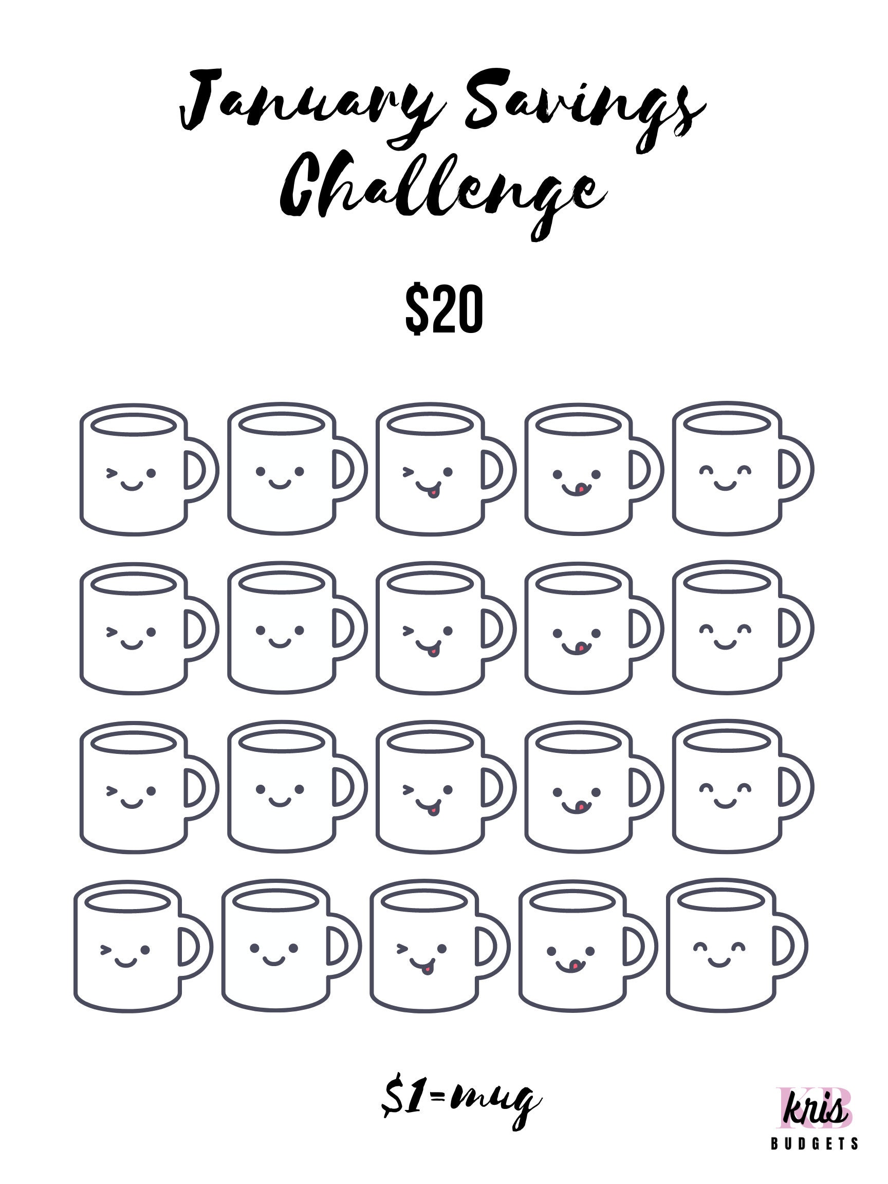 JANUARY SAVINGS CHALLENGE Kris Budgets New Year 2023 New Money 2023 ...