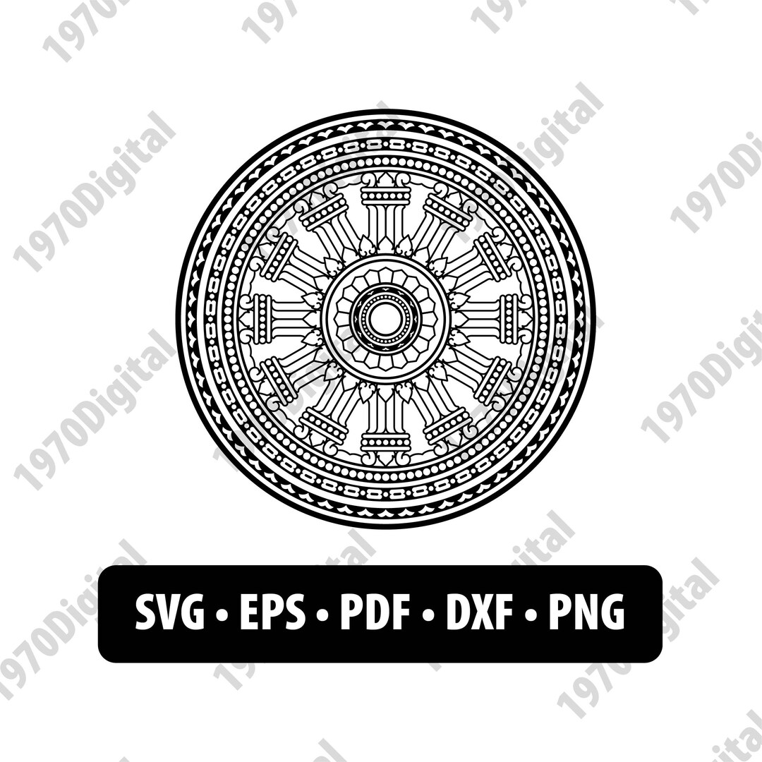 Whell of Dharma Svg/digital Print - Etsy