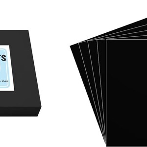 Plastic Craft Modeling Sheets 8 X 10 60mil Heavy Duty Black - Etsy