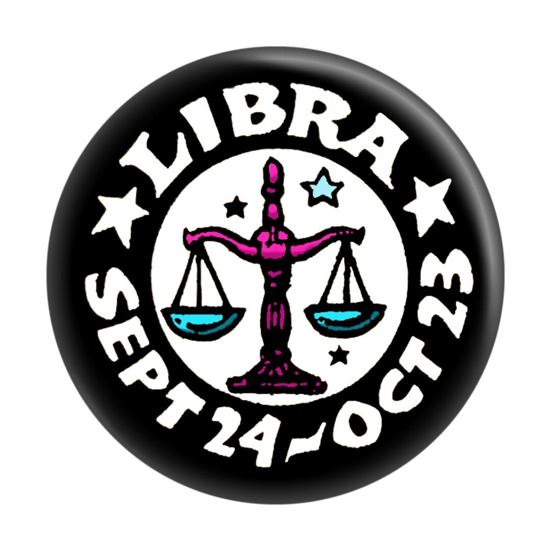 1.25" Button - Zoltan Fortune-telling Machine Astrology - Libra- Sept ...
