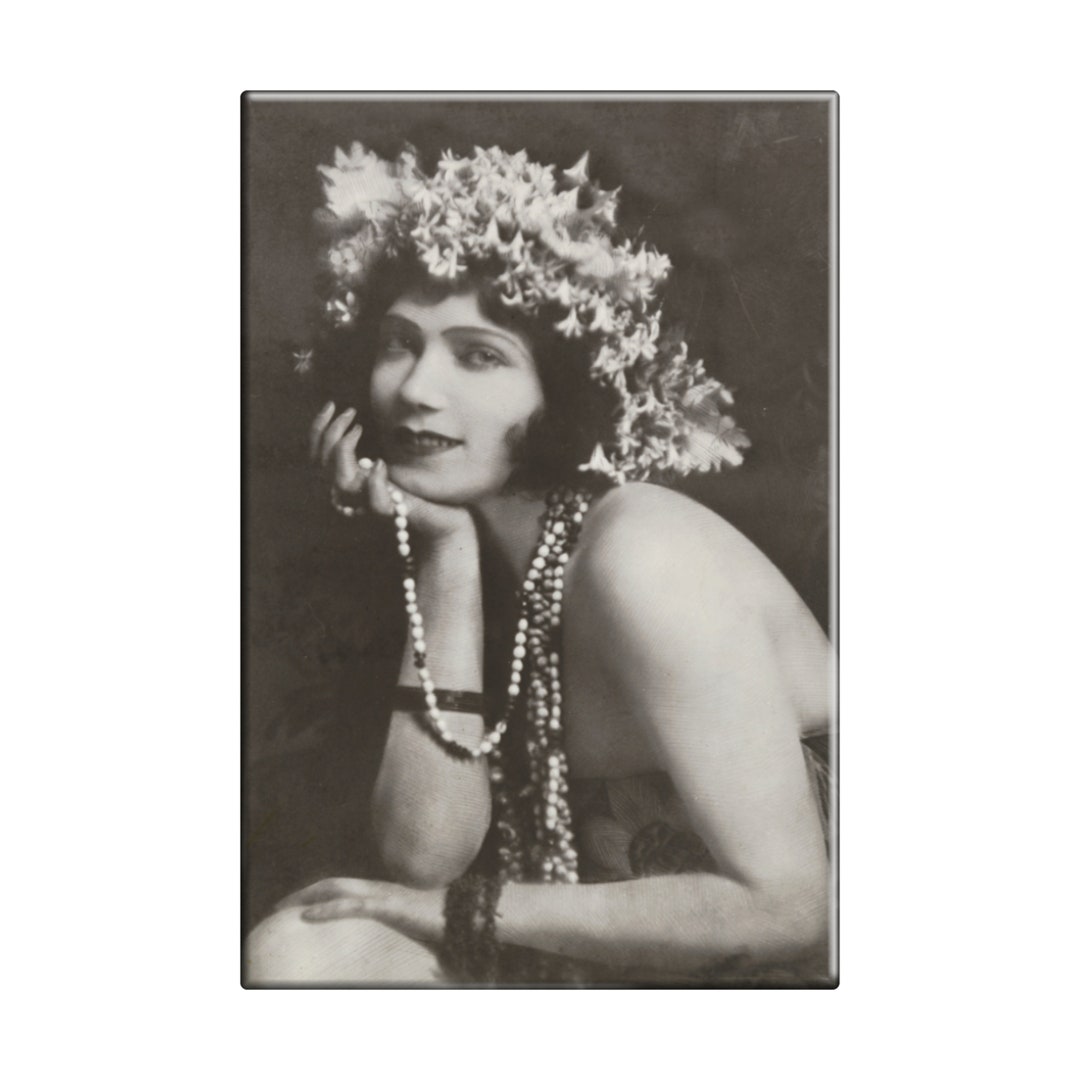 3" Magnet - A Vintage Reproduction of a 1926 Portrait of Gilda Gray by ...