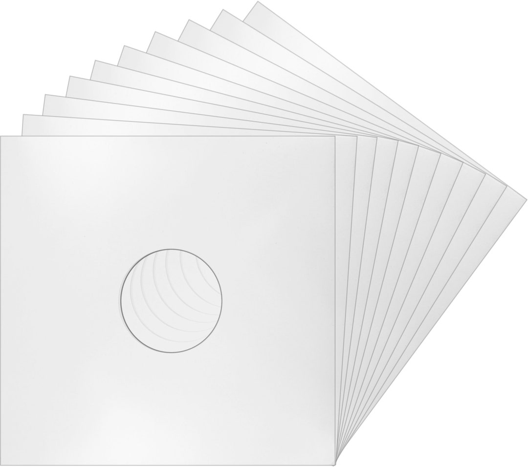 12 Vinyl LP Record Jackets White With Hole - Etsy