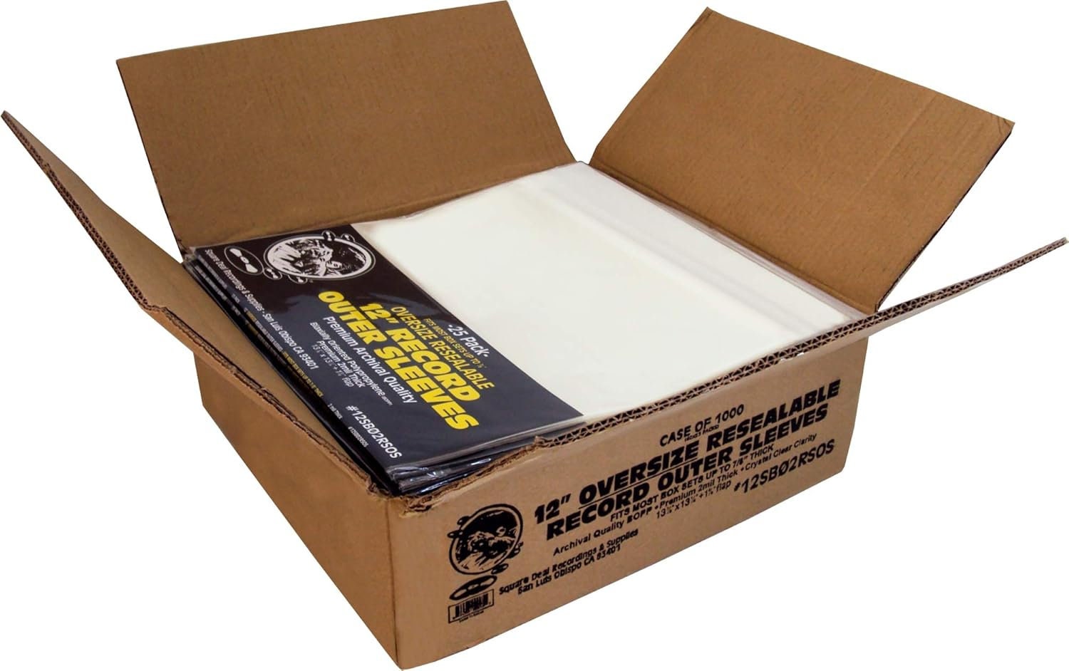 12 Archival Resealable Lp Record Outer Sleeves Oversize Fits Most