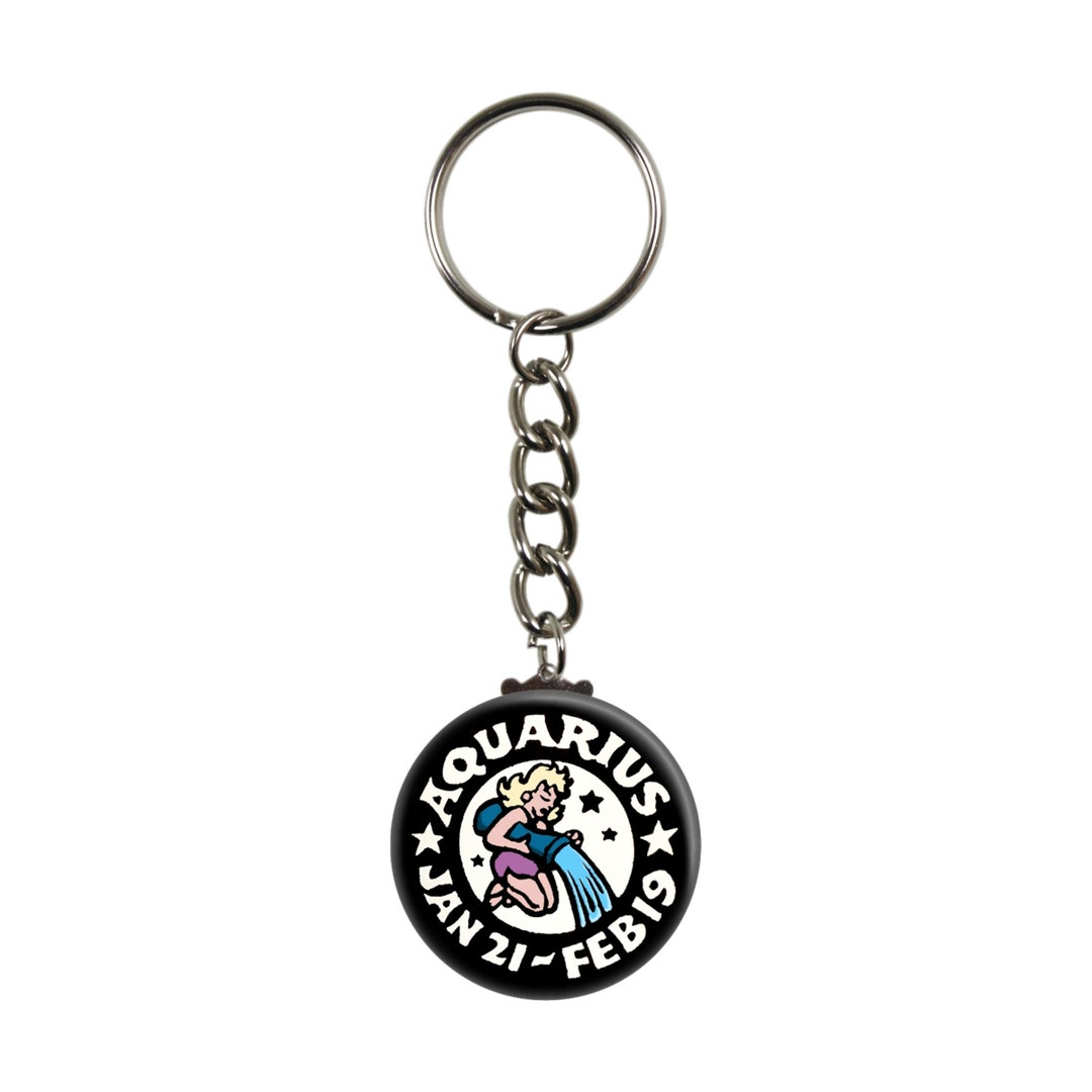 1.5" Keychain - Aquarius - Zodiac Sign From the Classic Zoltan Fortune ...