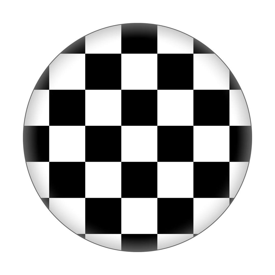 1" Button - Ska - Ska Checkers - Black and White - Etsy
