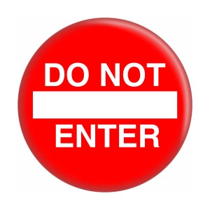 2.25" Magnet - Do Not Enter - Traffic Sign - Etsy