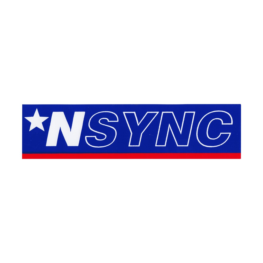 Vintage 1990s 8" Sticker - *NSYNC - Logo With Star - Etsy