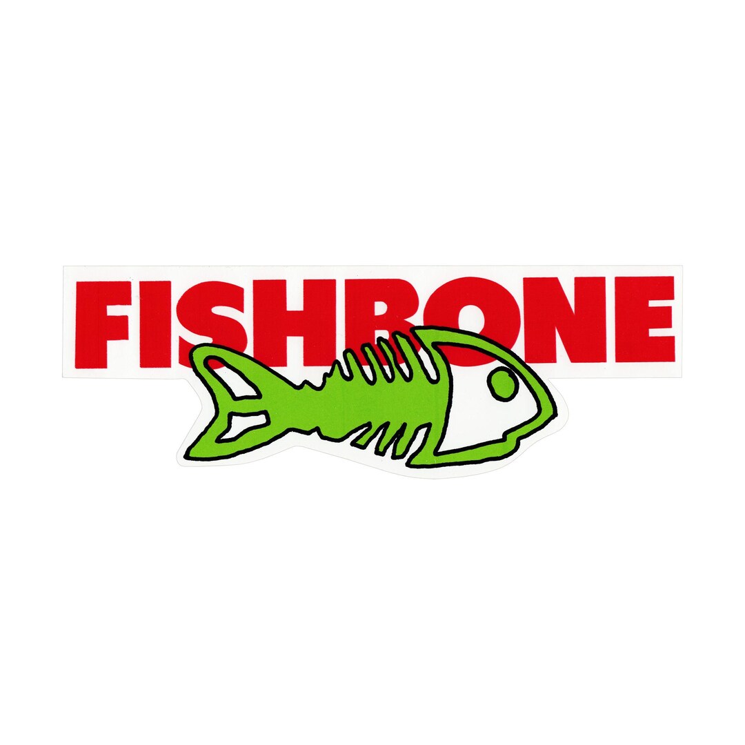 Vintage 1990s 9.25" Large Sticker - Fishbone - Skeleton Logo - Etsy
