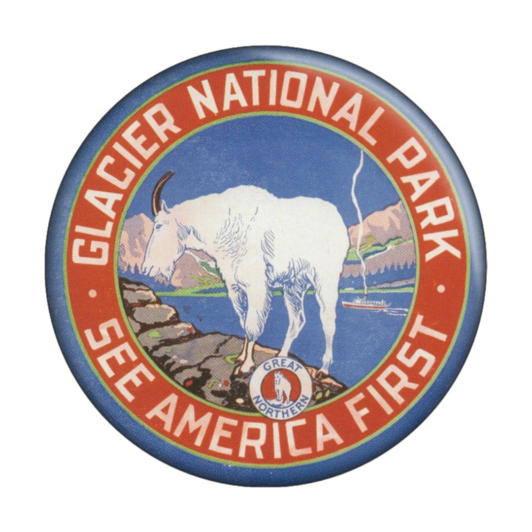 2.25" Magnet - Glacier National Park - See America First - Great ...