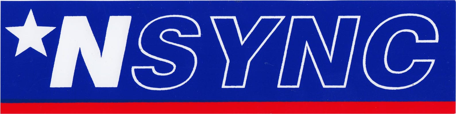 Vintage 1990s 8" Sticker - *NSYNC - Logo With Star - Etsy
