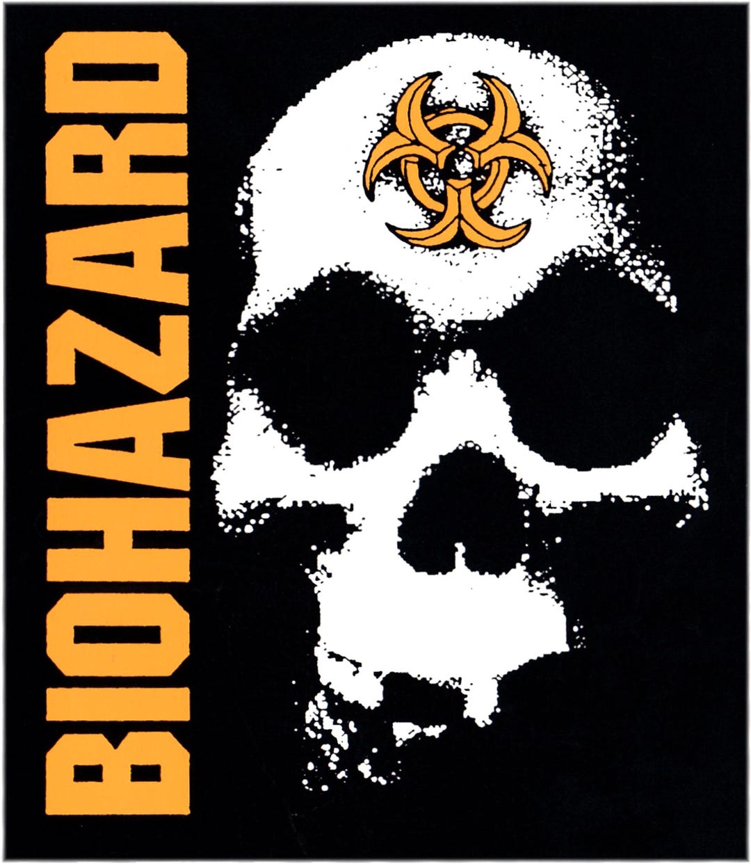 Vintage 1990s 5" Sticker - Biohazard - Logo With Skull - Etsy