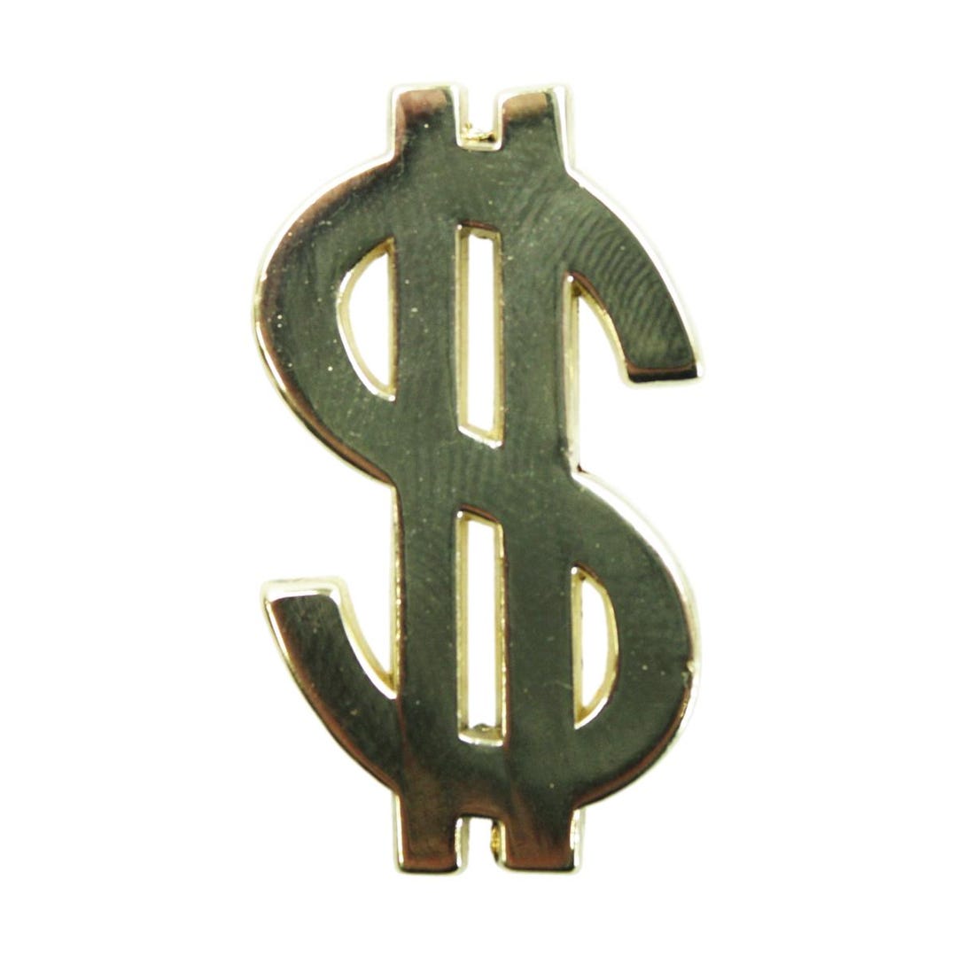 1.25" Metal Lapel Pin - Gold Dollar Sign - Etsy