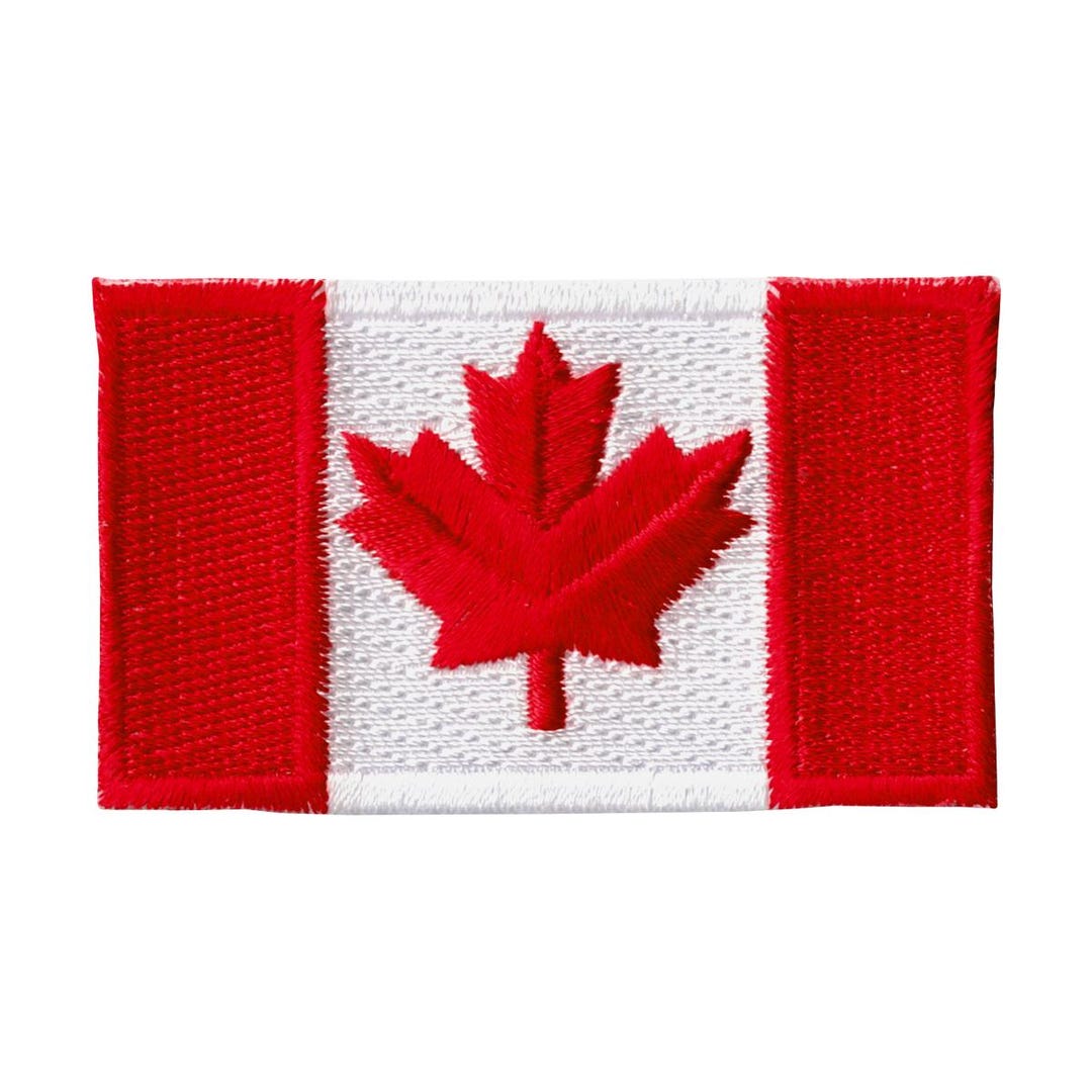 2.5" Embroidered Iron on Patch - Canadian Flag - Etsy
