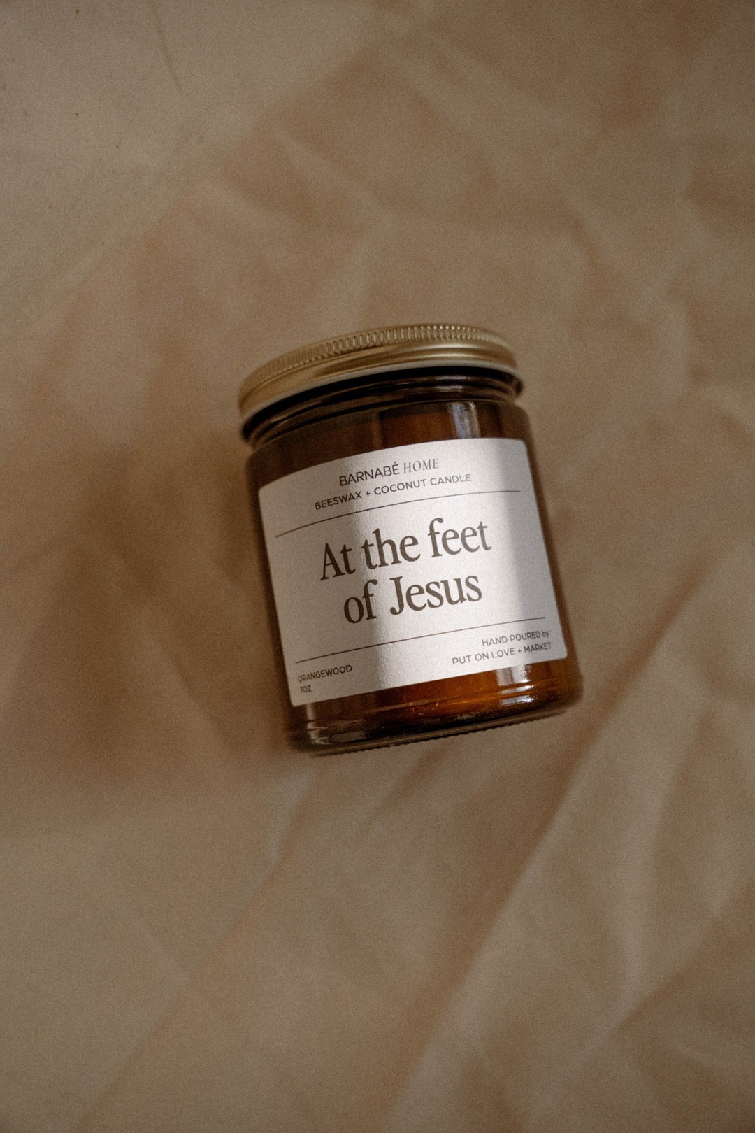 At the Feet of Jesus Candle Beeswax Candle Coconut Wax Candle ...