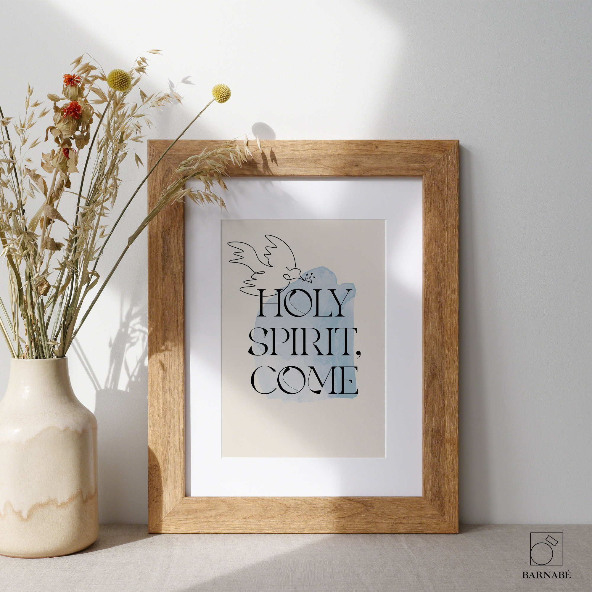 Christian Artwork Pentecost Sunday Modern Christian Poster - Etsy