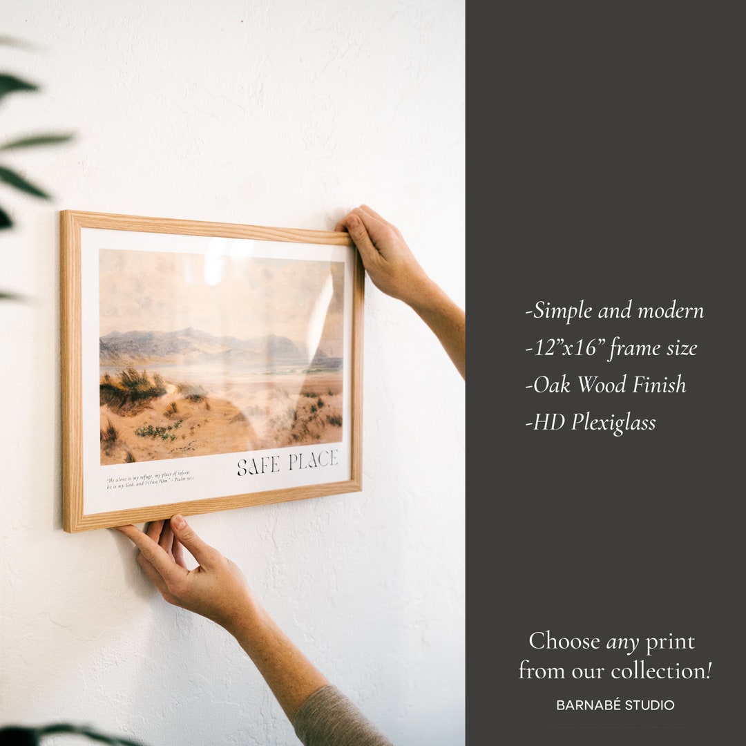 Christian Wall Art Framed 12x16 by Barnabé Studio | Modern Christian ...