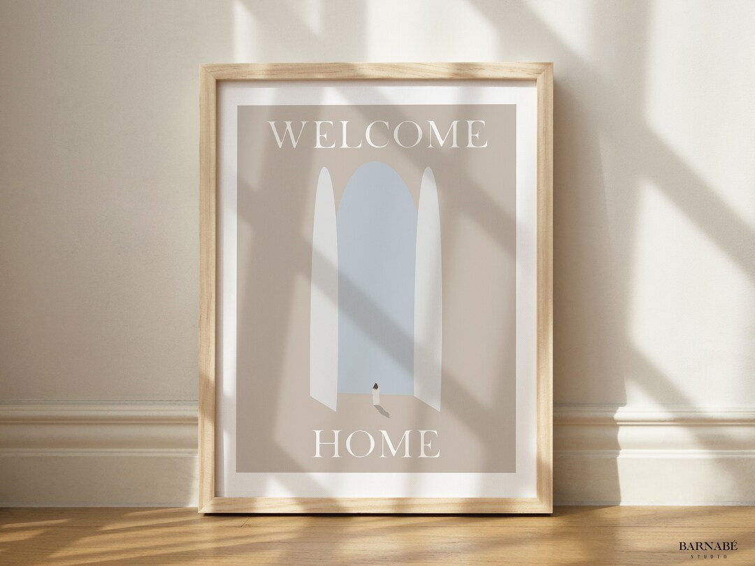 Welcome Home Sign Print, Born Again Christian, Baptism Gift, New ...