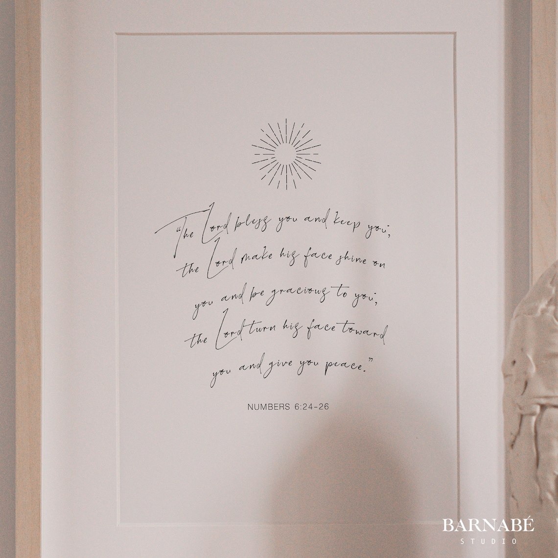 Christian Art the Blessing Wall Art Scripture Wall Art - Etsy