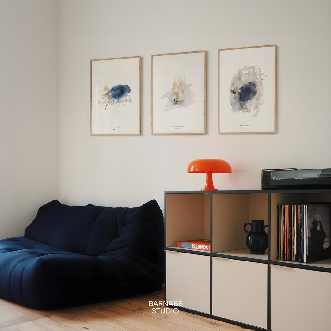 Set of 3 "exodus" Abstract by Barnabé Studio | Christian Watercolor Art ...