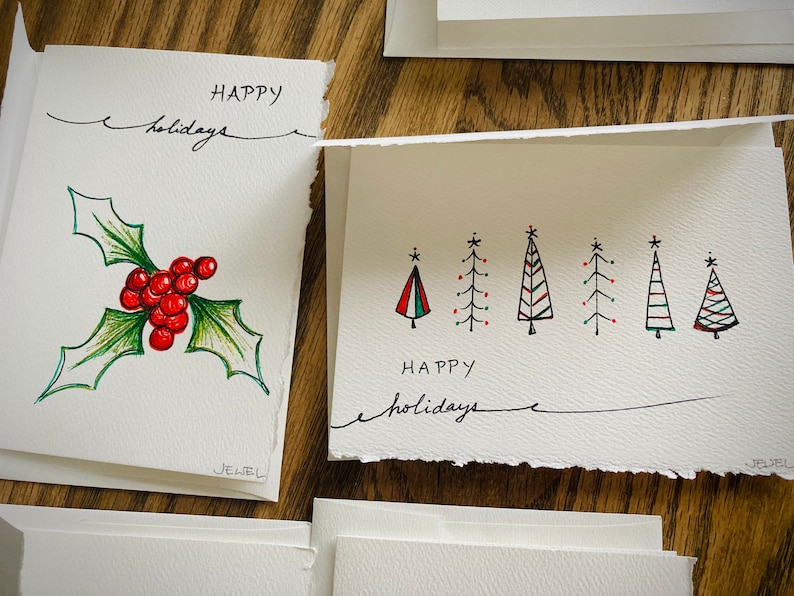 Hand Drawn Card Series - Etsy