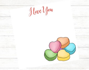 I Love You Notepad - Etsy