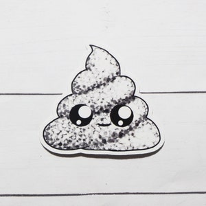 Poop Die Cut Sticker/poop Sticker/funny Stickers/funny Poop Stickers ...