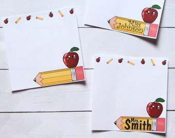 Teacher Memo Pads - Etsy