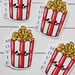 Popcorn Die Cut Sticker/popcorn Sticker/food Stickers/movie Popcorn ...