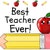 Best Teacher Ever Sign/instant Download/teacher Gift/best Teacher Ever ...