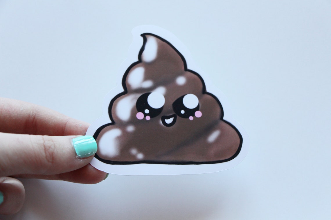 Poop Die Cut Sticker/poop Sticker/funny Stickers/funny Poop Stickers ...