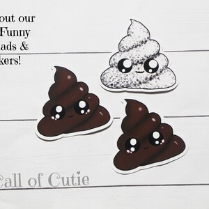 Poop Die Cut Sticker/poop Sticker/funny Stickers/funny Poop Stickers ...