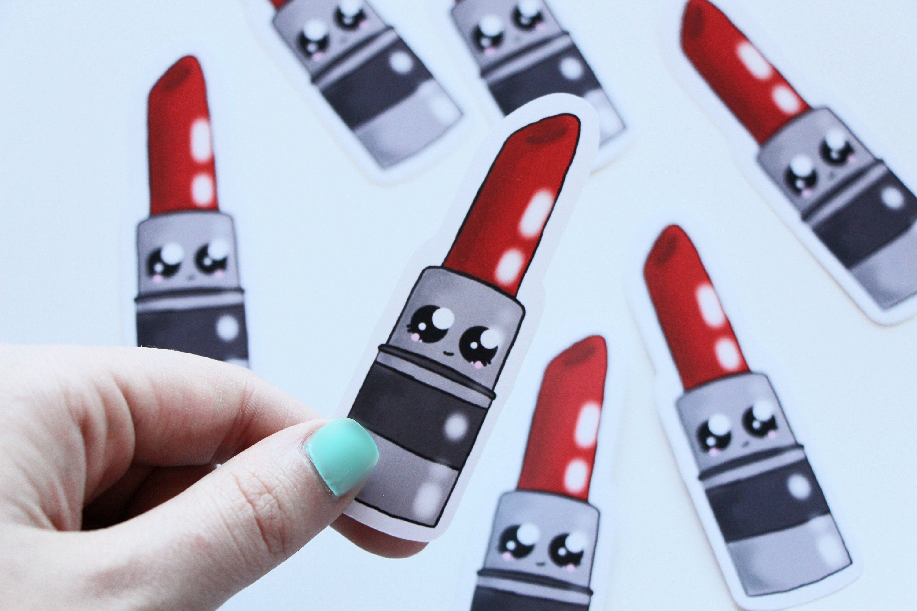 Lipstick Die Cut Sticker/ Makeup Sticker - Etsy