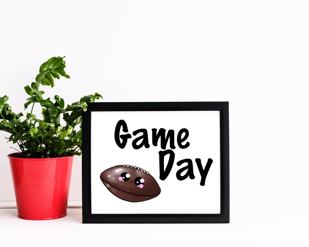 Game Day Sign/instant Football Sign Download/game Day Sign/football ...