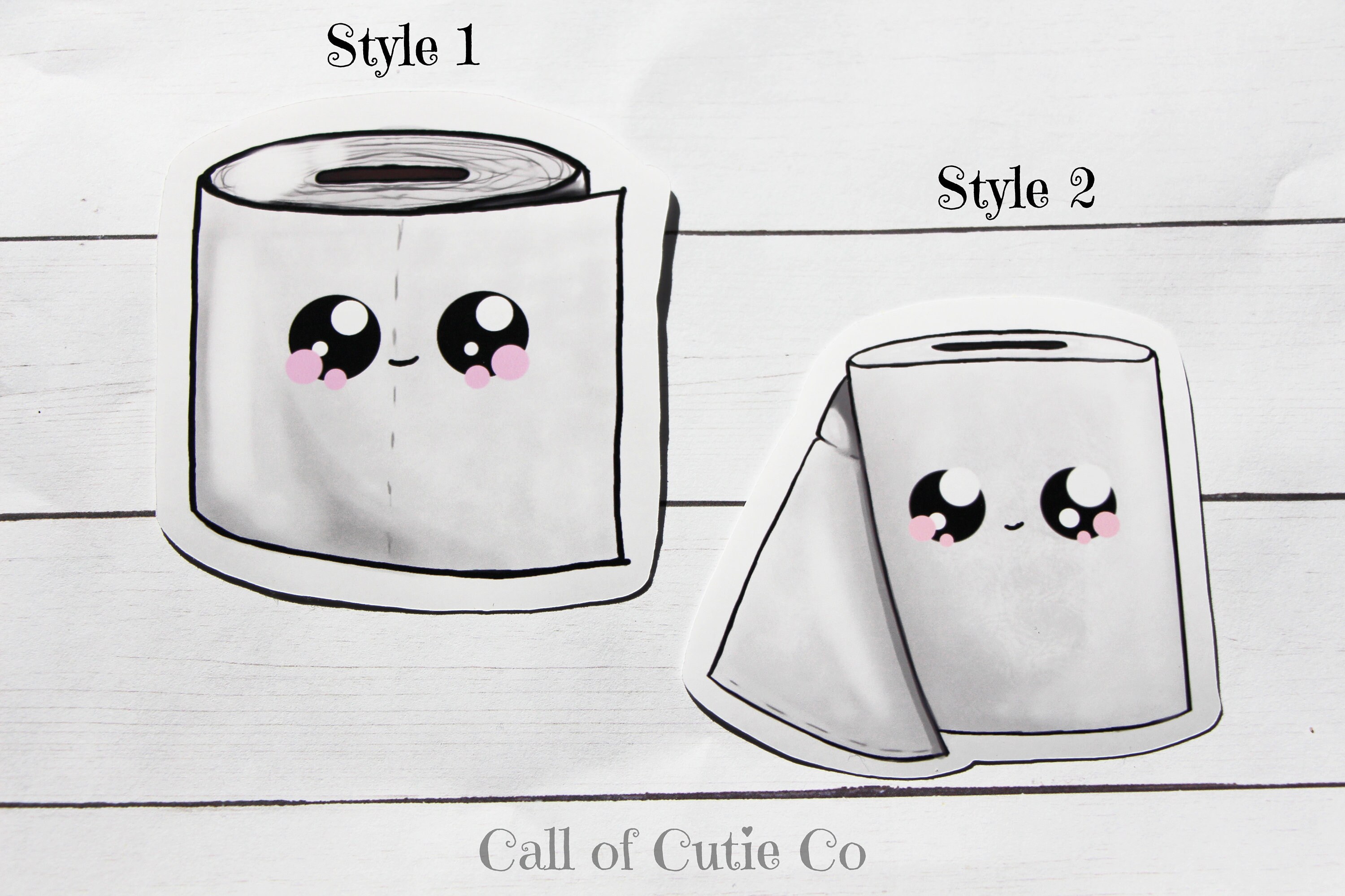 Toilet Paper Die Cut Stickers/toilet Paper Sticker - Etsy