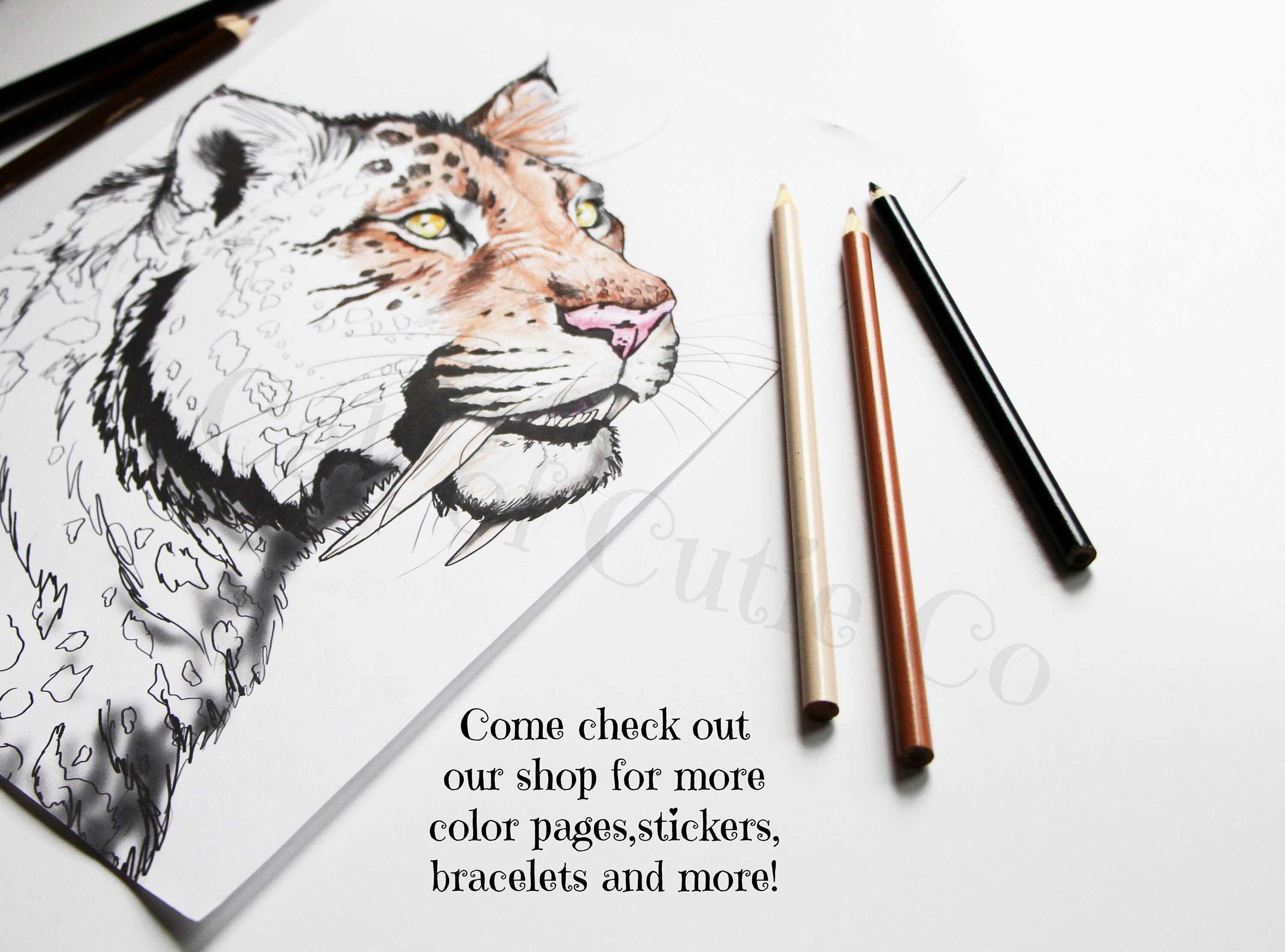 Red Fox Color Page/fox Color Sheets/realistic Animal Color Pages - Etsy